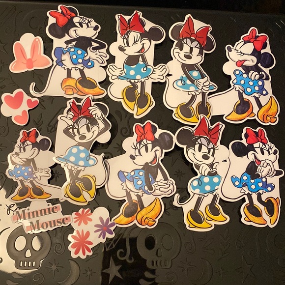Disney | Office | Set Of 9 Minnie Mouse Decals | Poshmark